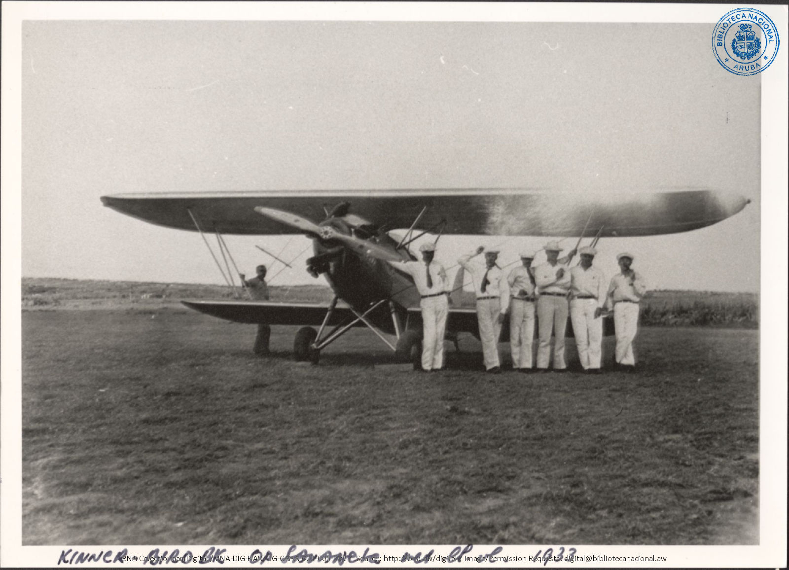 Kinner-Bird BK op Savaneta 1933 - - Coleccion Aruba